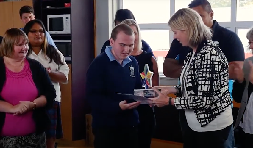 November 2015 KickStart Breakfast Student Champion of the year - Nathan ...